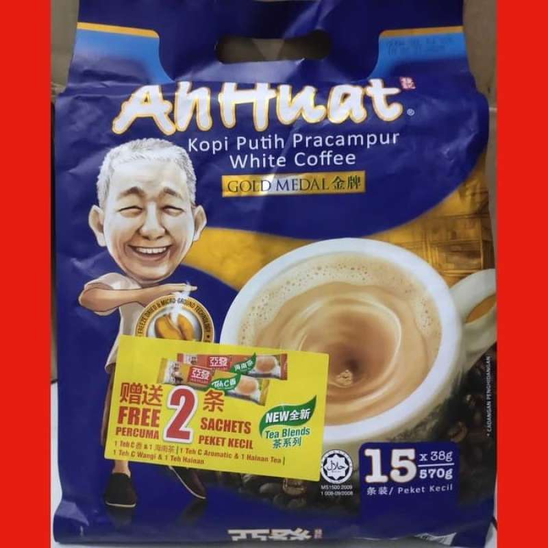 Jual White Kopi Ahuat Malaysia Isi 15's Gold Medal Di Seller Fonzgalz ...
