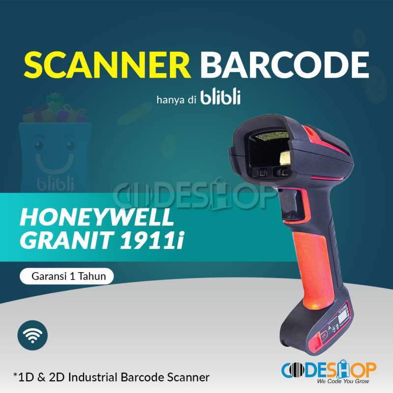 Jual Scanner Barcode Honeywell Granit 1911i Wireless Tahan Banting di ...