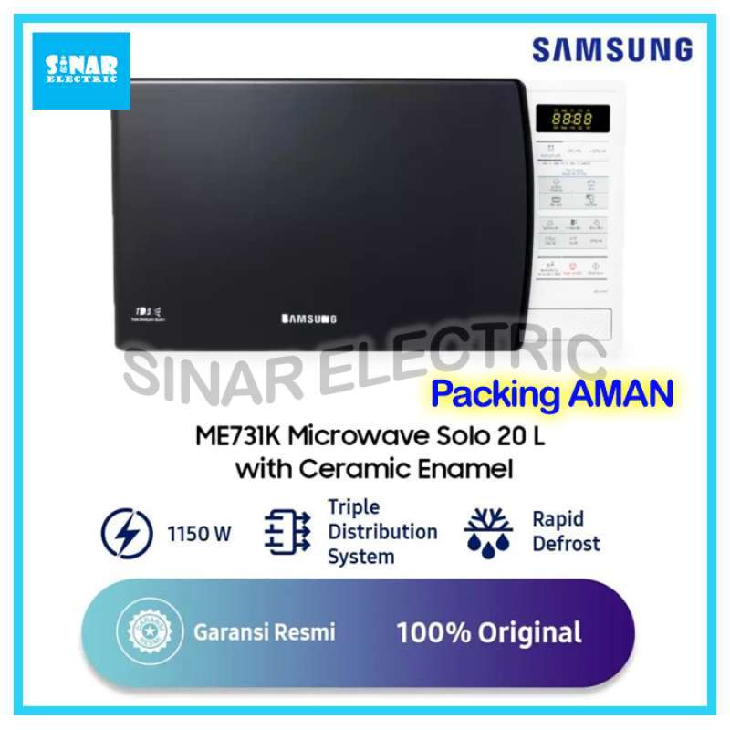 Jual Samsung Microwave ME731K/XSE Oven 20L ME731K Ceramic Enamel 20 ...