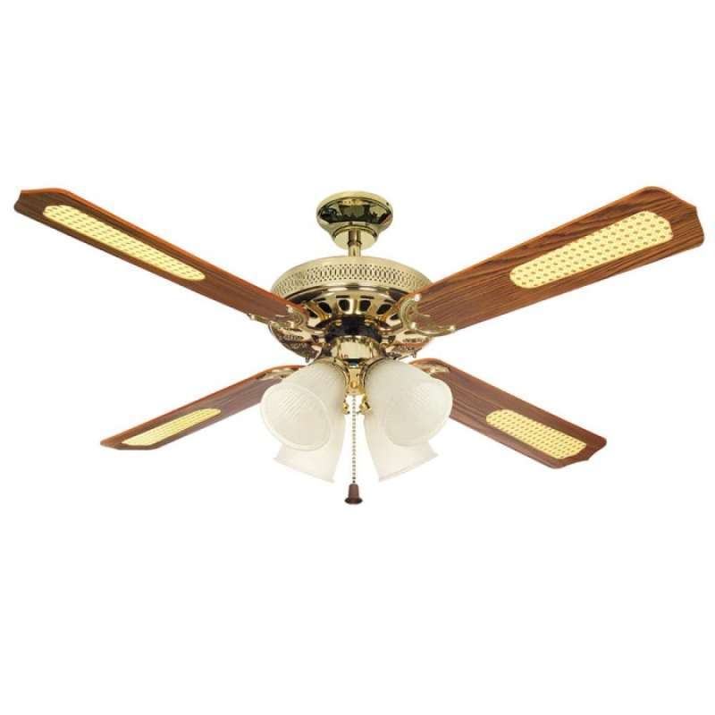 Jual Uchida CF127 Ceiling Fan 52 inch Brass 4 Lampu di Seller MMT Garko ...