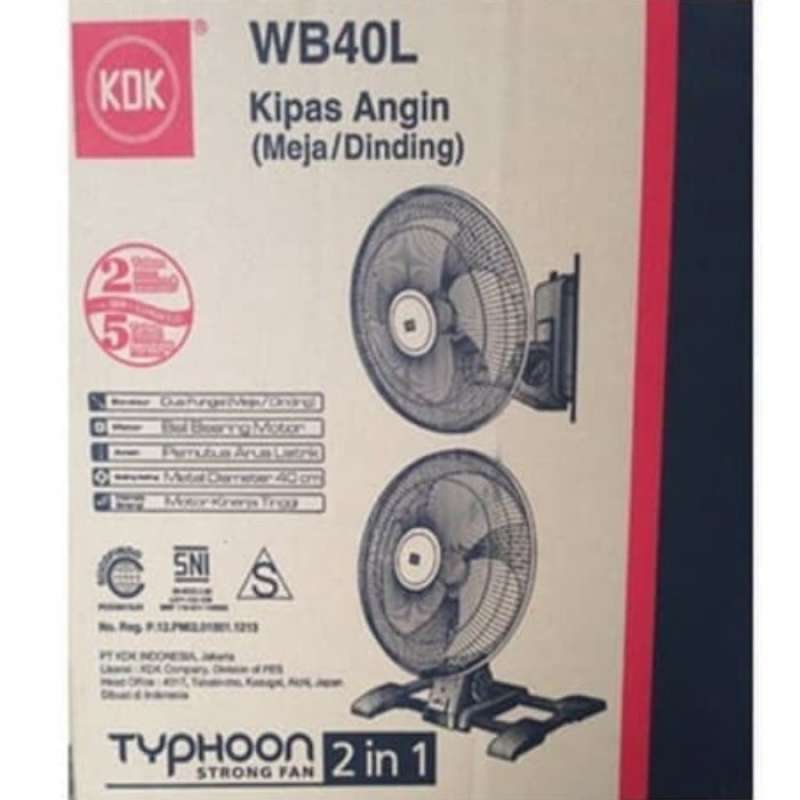 Jual Kipas Angin Besi Tornado KDK 2 Fungsi (Meja + Dinding/Tembok ...