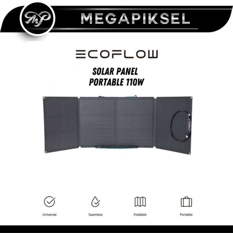 Jual EcoFLow Solar Panel Portable 110W Panel Surya Lipat Camping Tahan ...