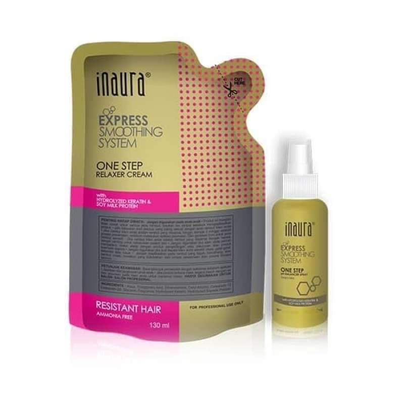 Jual Inaura One Step Express Smoothing System Resistant Hair / PAKET ...