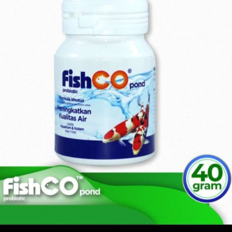 Jual Fish Co Bakteri Probiotik Untuk Kolam Koi Dan Aquarium Isi 40 Gram ...