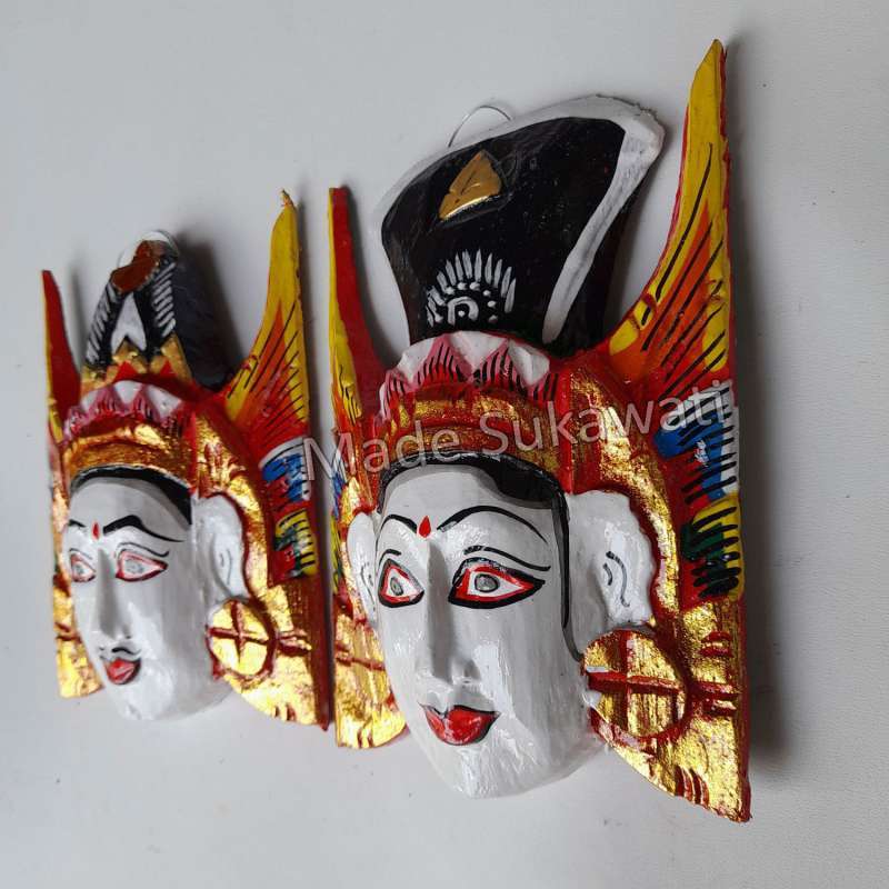 Promo Sepasang Hiasan Rama Sita Kerajinan Ukiran Kayu Dekorasi Khas ...