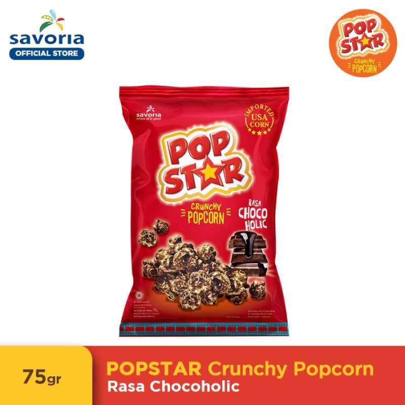 Promo Bandung - POPSTAR Crunchy Popcorn Rasa Chocoholic [75 g] Diskon ...