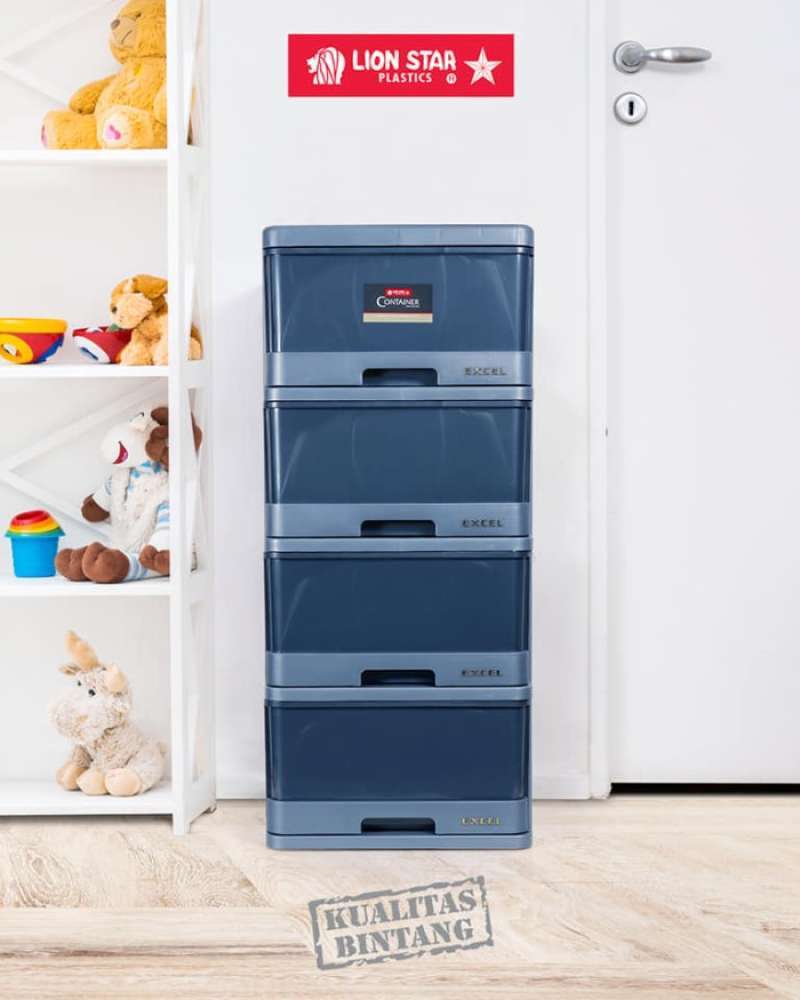 Promo Lion Star Excel Container Rak Laci Rack Lemari Pakaian Baju ...