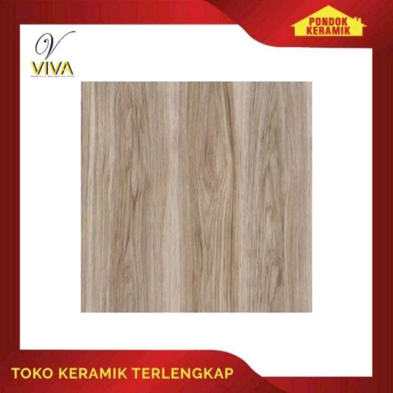 Jual GRANIT KAYU VIVA 60X60 OAKWOOD BEIGE / GRANITE TILE MATTE SURFACE ...