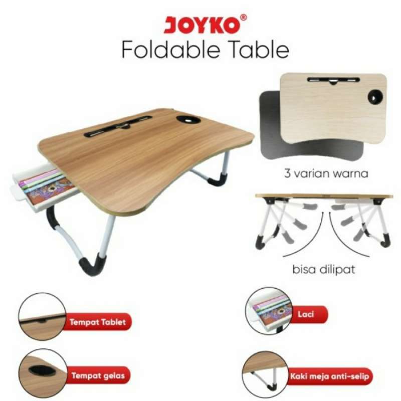 Jual Meja Lipat Belajar Foldable Table Joyko FTB-100 (ADA LACI) di ...