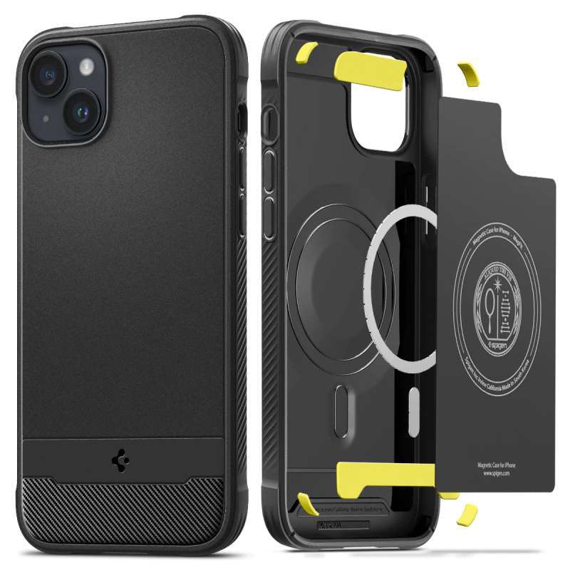 Jual Case iPhone 14 Pro Max Plus Spigen Rugged Armor MagSafe Carbon ...