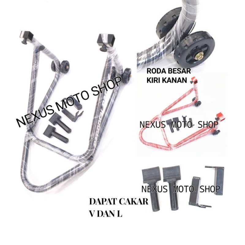 Jual paddock yamaha r25 r15 mt15 mt25 ktm standar paddock belakang moge ...