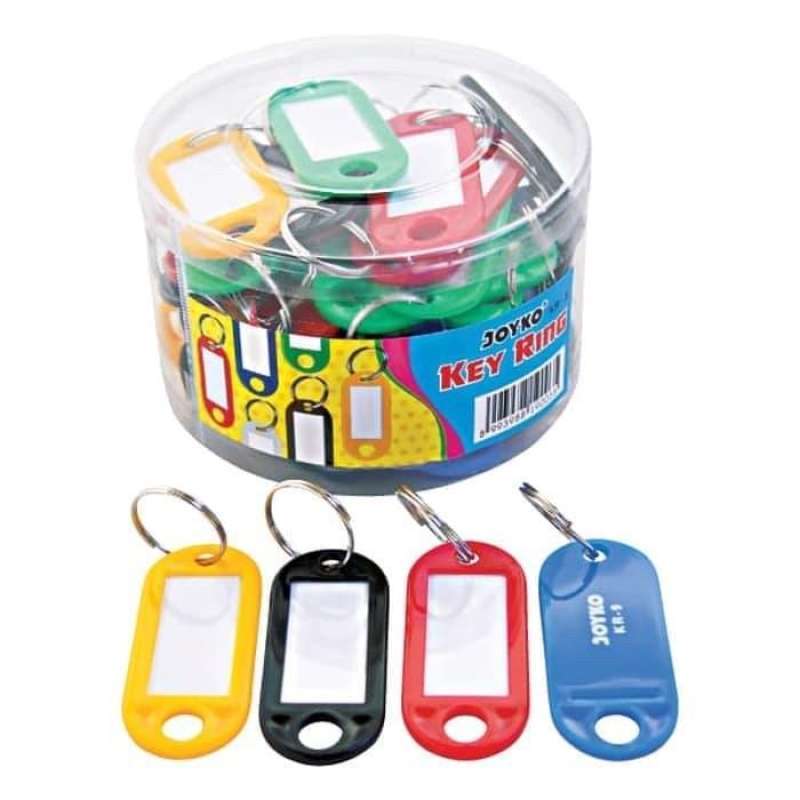 Jual KEY RING ISI 50 GANTUNGAN KUNCI NAME TAG LABEL KUNCI JOYKO KR-8 KR ...