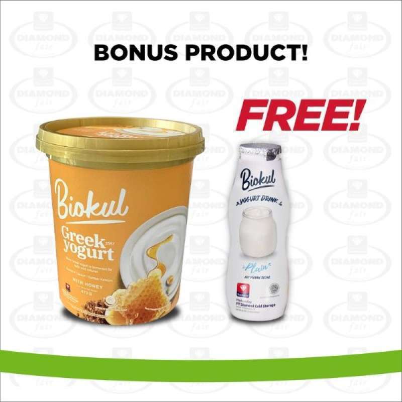 Jual BIOKUL GREEK YOGURT HONEY 473 GR, BIOKUL DRINK YOGURT PLAIN 150 ML ...