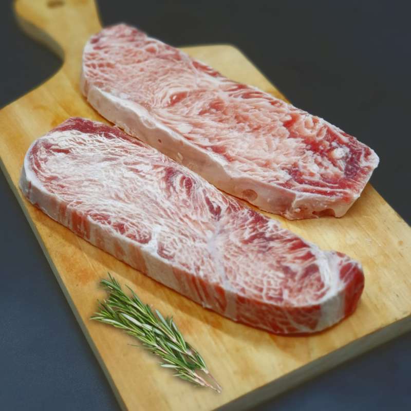 Jual Beef Striploin Wagyu Meltique Steak Daging Sapi @1kg di Seller ...