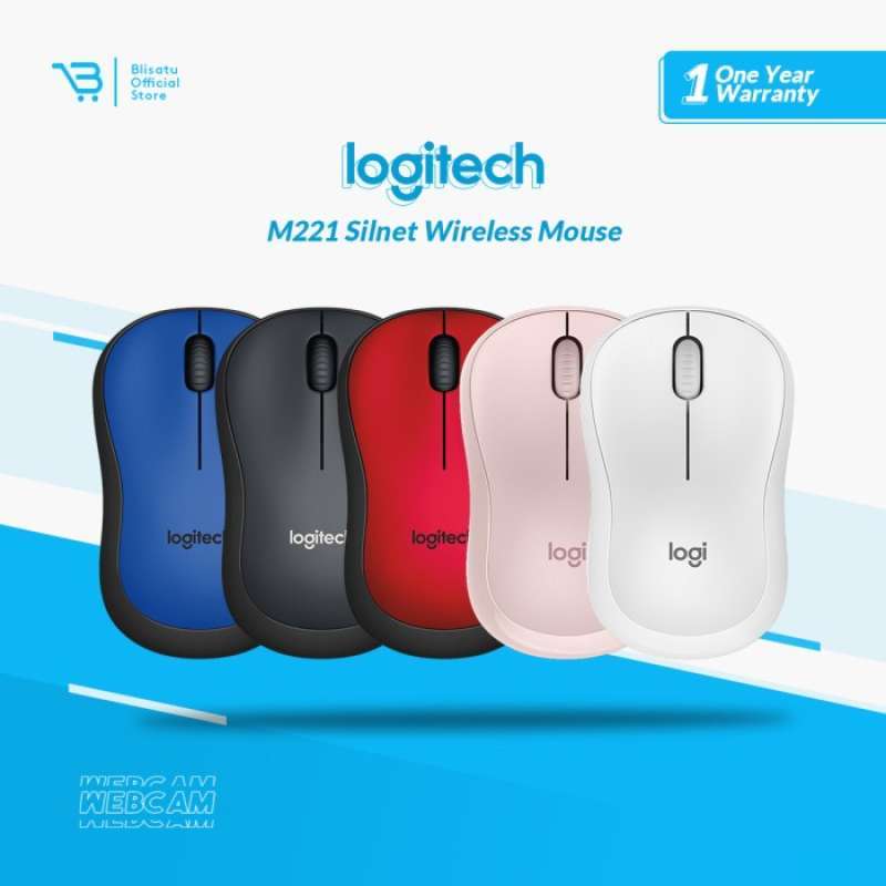 Promo Logitech M221 Silent Wireless Mouse Charcoal Garansi 1 Tahun ...