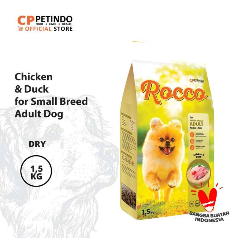 Jual CPPETINDO Rocco Chicken & Duck Small Breed Adult Dog Food 1,5 kg ...