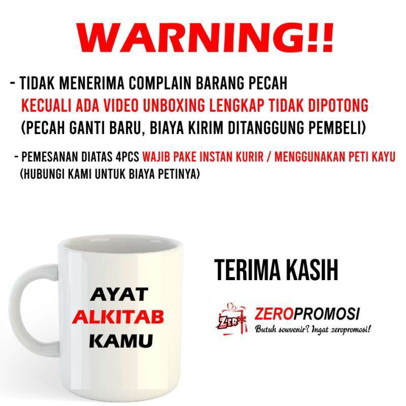 Jual Cetak Mug Ayat Alkitab Custom Tanpa Minimal Order - Ayat 12 Dua ...