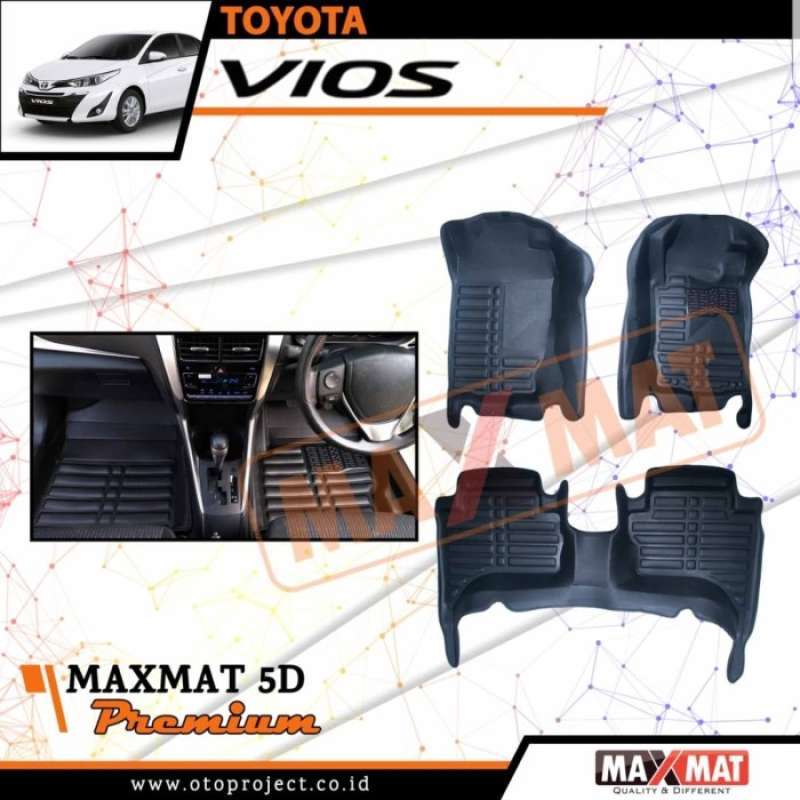 Promo Karpet mobil maxmat 5d tipe premium black All New Vios 2 baris di ...