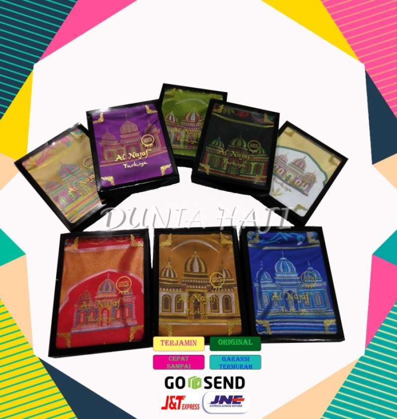 Jual Sajadah Box Travel Turki Al Najaf Luxury Gold Oleh Oleh Haji di ...