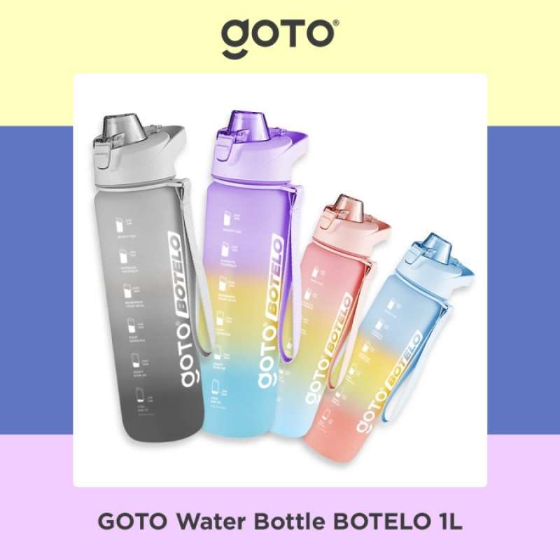 Jual Goto Botelo Bottle Tumblr Air 1 Liter Botol Minum Jumbo Viral ...