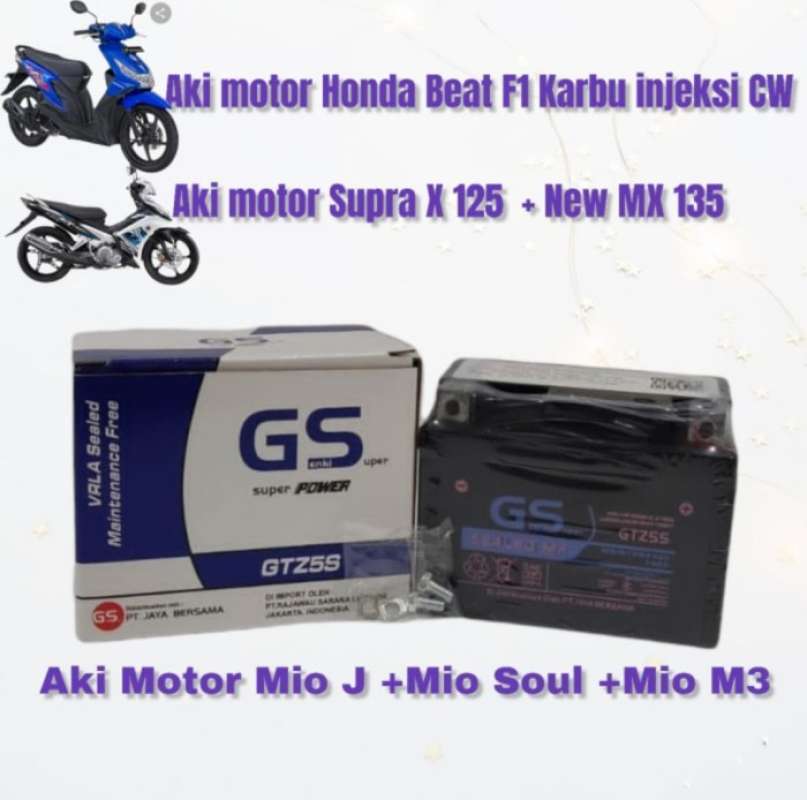 Jual Aki Motor GS E GTZ5S MF untuk Honda Beat + Vario + Scoopy + Spacy di Seller Alfa Auto Race ...