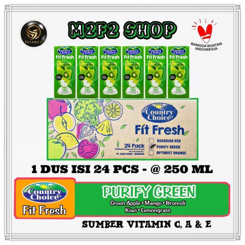 Jual Jus | Juice Country Choice Fit Fresh Purify Green - 250 Ml (kemasan Karton) Di Seller M2f2 ...