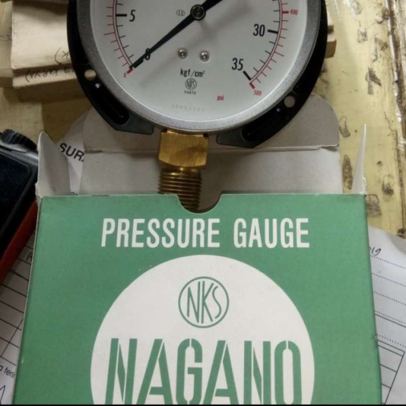 Promo Pressure Gauge Nagano Japan 35Bar Drat 1/2Inch Diskon 11% di ...