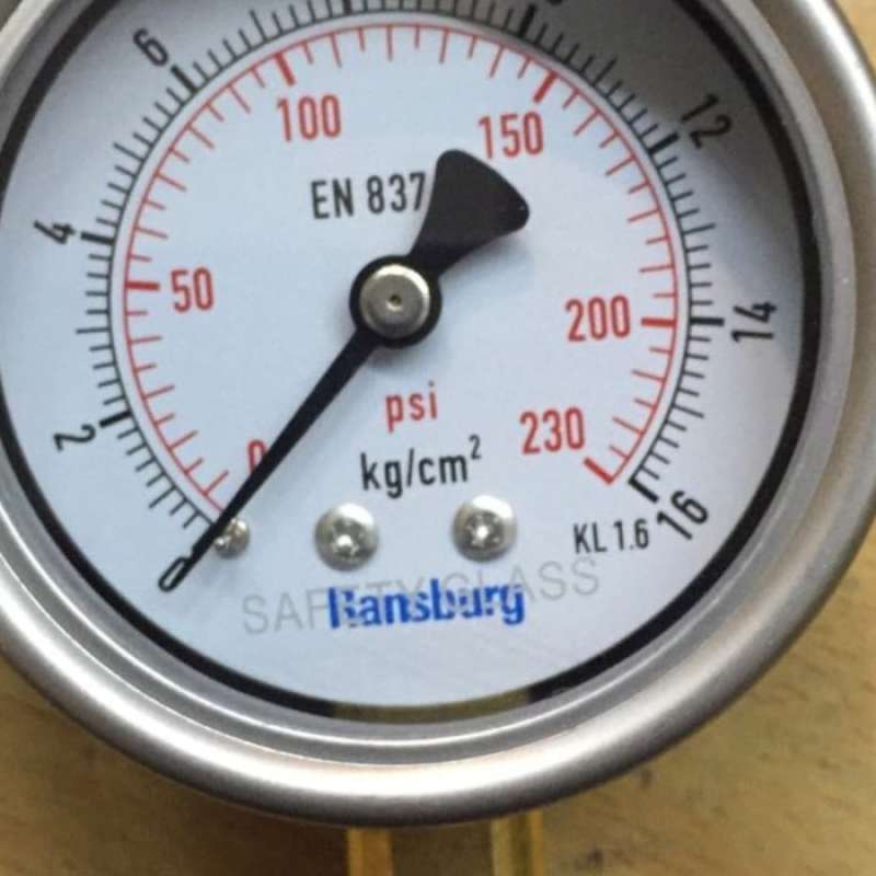 Promo Pressure Gauge 4inchi Liquid Diskon 10% Di Seller Tamiimah Store ...