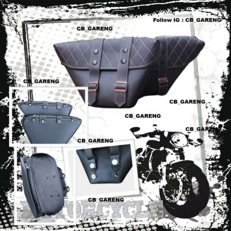 Jual Tas Motor Custom CB Japstyle / Sidebag Motor Custom Japstyle CB di ...