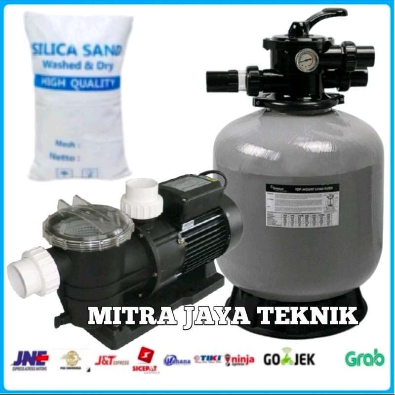 Jual Mesin Pompa Kolam Renang 1/2hp + Sand Filter 16inch Lengkap Set Di ...