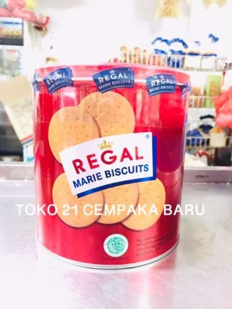 Jual Regal Marie Biscuits Kaleng 550 Gram | Regal Biskuit Marie Murah ...