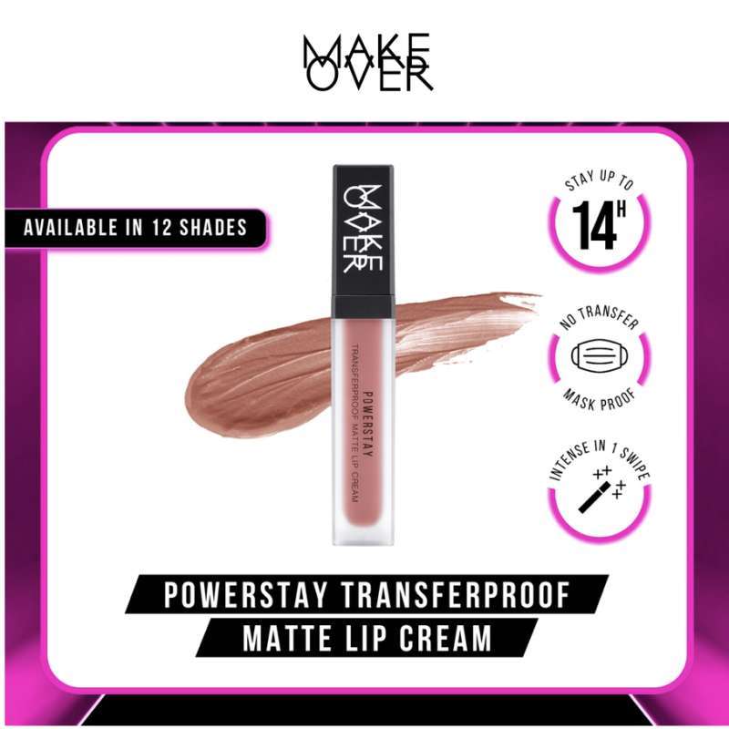 Jual MAKE OVER Powerstay Transferproof Matte Lip Cream - Lip Cream ...