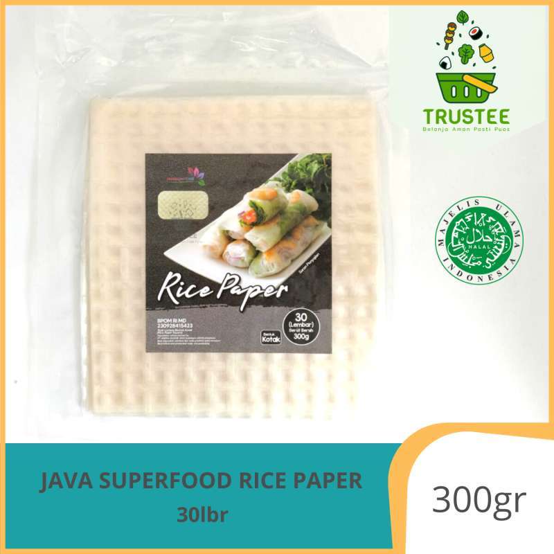 Jual Java Super Food Rice Paper Kotak 30 Lembar di Seller Trustee Mart ...