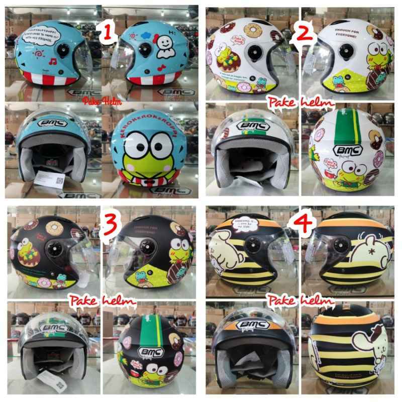 Jual Helm Cewek Dewasa Murah Helm Karakter Half Face Di Seller Pake ...