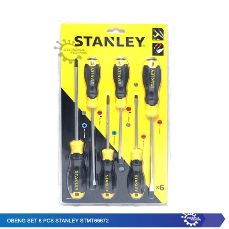 Promo STANLEY - Obeng Set 6 Pcs STMT66672 Diskon 23% di Seller ...