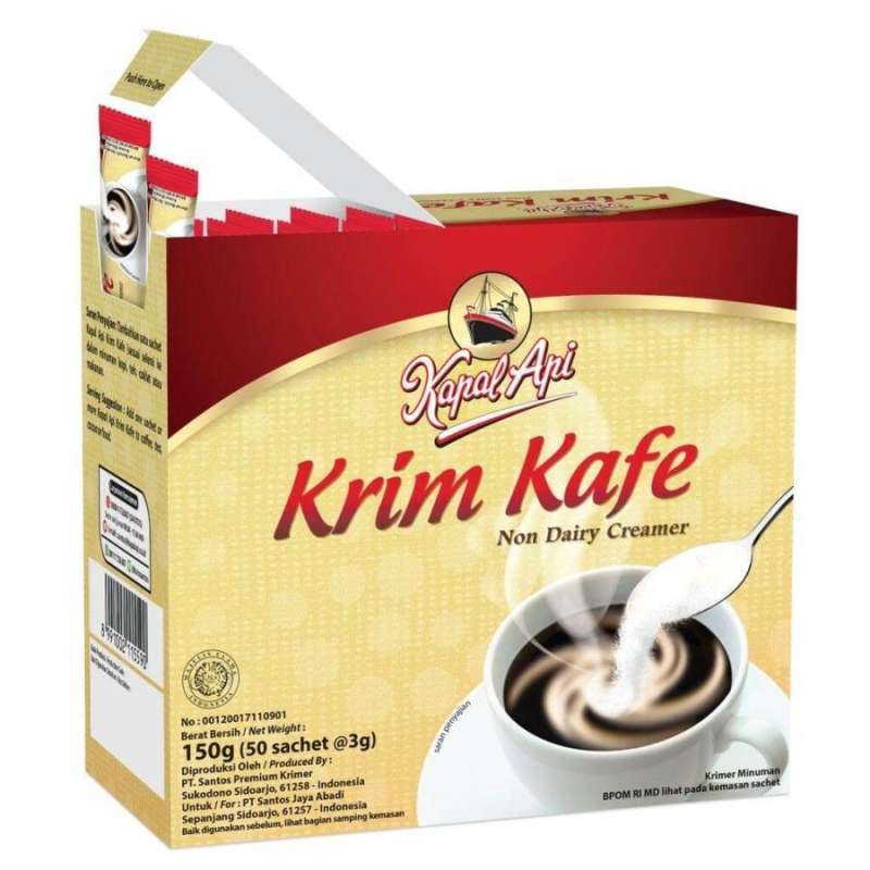 Jual KAPAL API KAFE NON DAIRY CREAMER 3GR ISI 50 SACHET di Seller BLUE ...