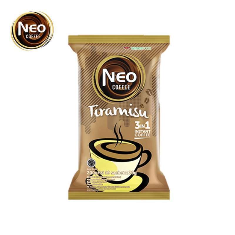 Promo Neo coffee tiramisu 3in1 isi 10 sachet x 20 gram Diskon 13% di ...