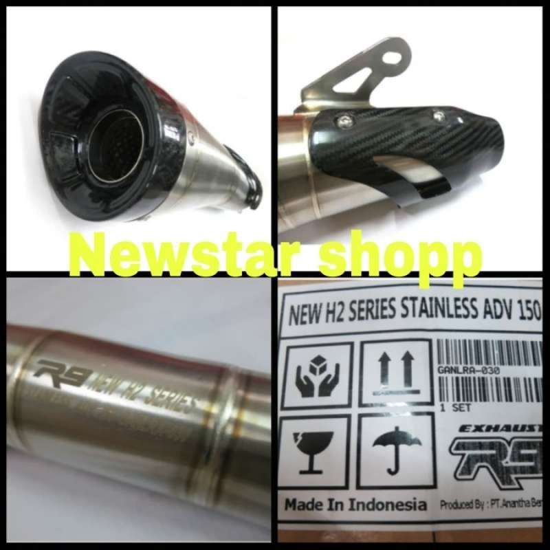 Jual Knalpot R9 H2 Ss Series Adv 150 Original Full System Di Seller ...