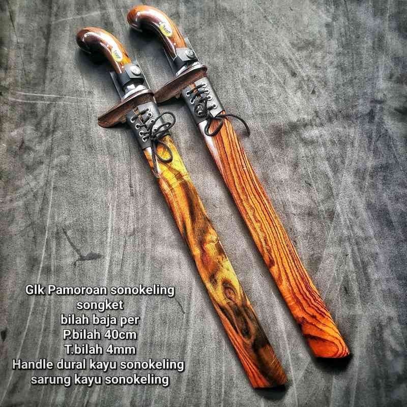 Jual Golok cibatu golok pamoroan / handle kayu sonokeling di Seller ...