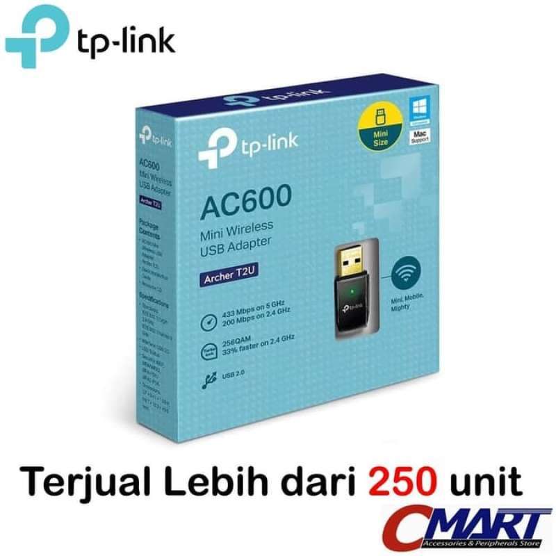 Jual TP-Link Archer T2U TPLink AC600 Dual Band WiFi Wireless USB ...
