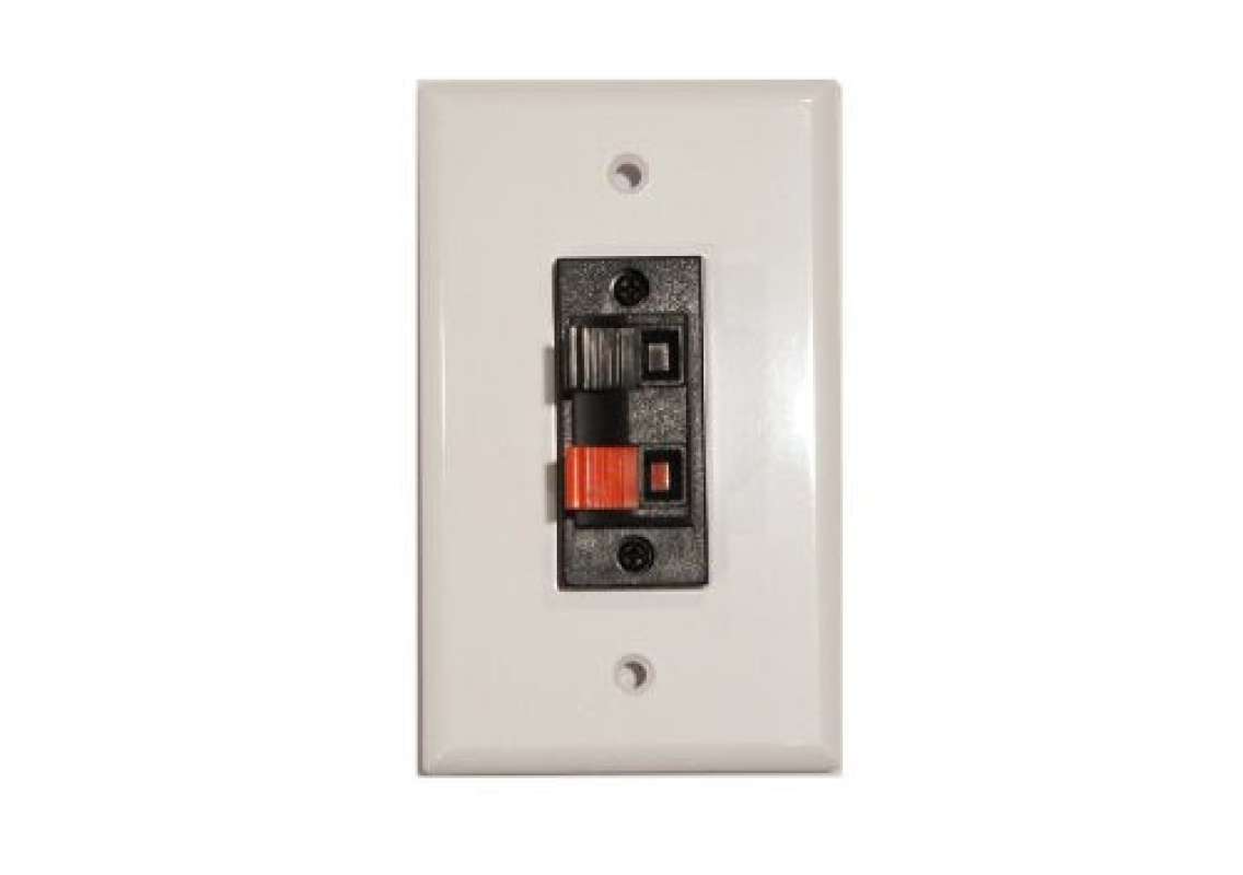 Promo Speaker Terminal Wall Plate 2 Spring Clips for Stereo Home ...