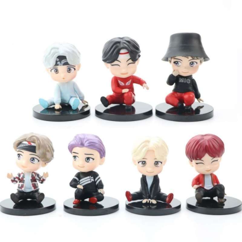 Promo ACTION FIGURE BTS KPOP - FIGURE SET ISI 7 - CHIBI Diskon 5% di ...