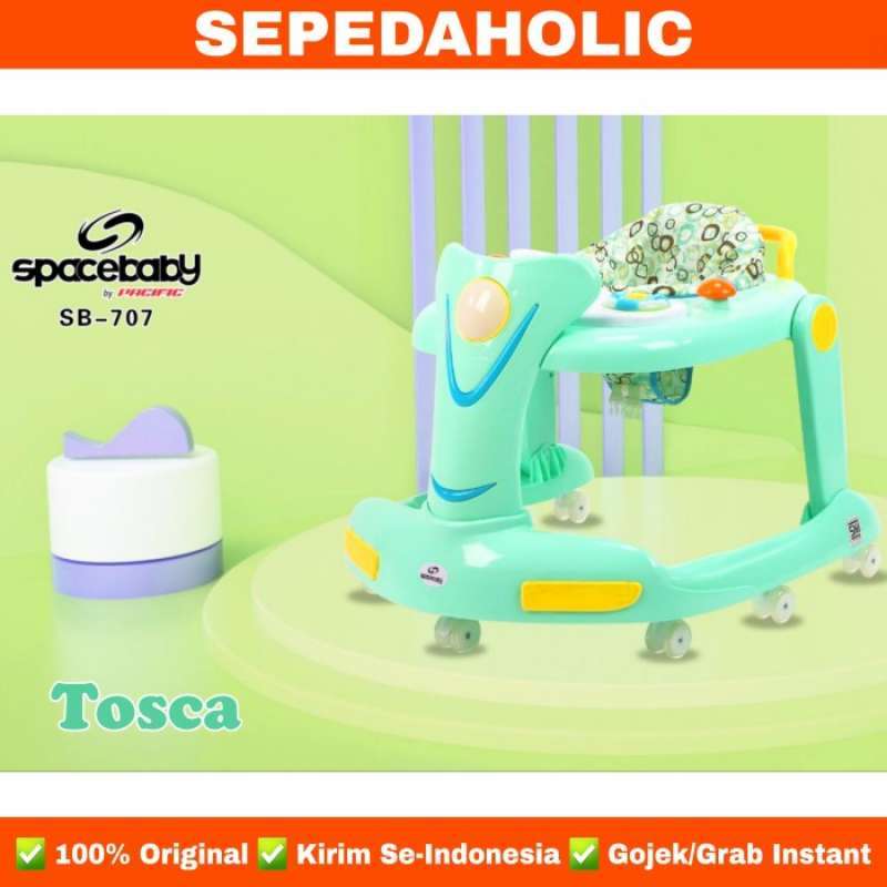 Jual Baby Walker 2 In 1 Spacebaby Sb 707 Push Alat Bantu Belajar Jalan ...