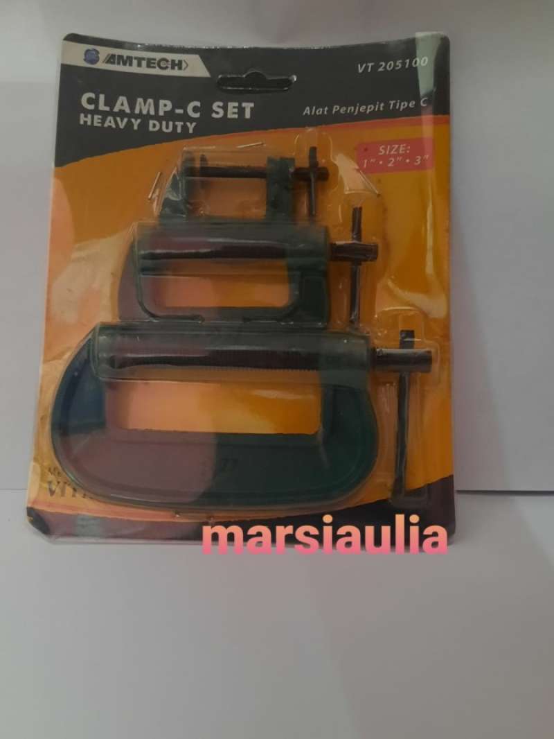 Promo Amtech Klem C Set 1 2 3 Inch Clamp C Set Isi 3 Pcs Diskon 25% di ...