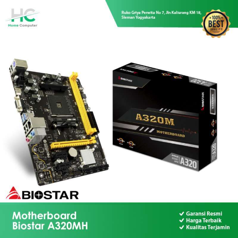 Promo Motherboard Biostar A320MH Diskon 15% di Seller Home Computer ...