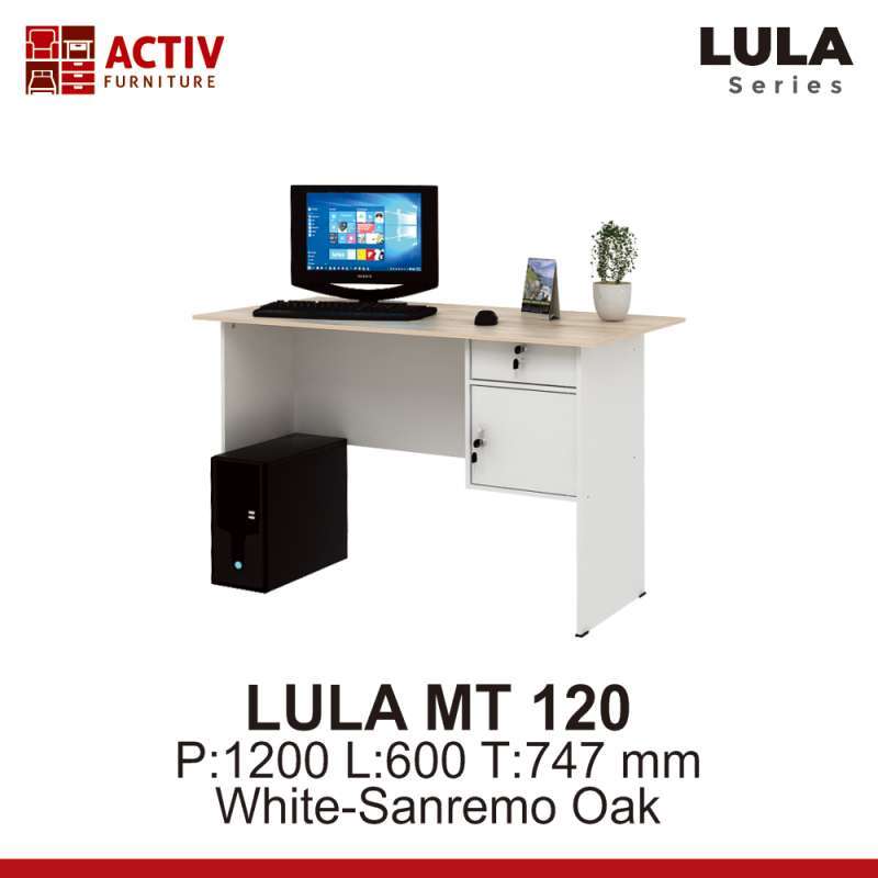 Jual Meja Kerja Meja Kantor Meja Tulis Meja Belajar Murah Lula Mt 120 ...