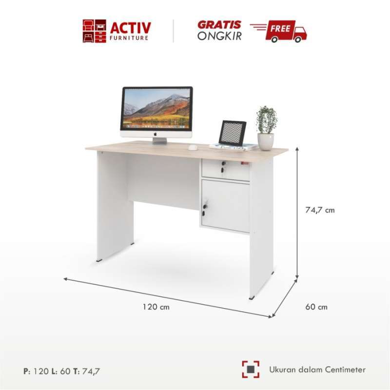Jual Meja Kerja Meja Kantor Meja Tulis Meja Belajar Murah Lula Mt 120 ...