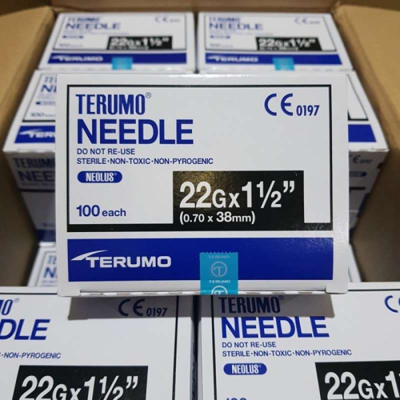 Jual Needle Terumo Needle Neolus 18g 20g 21g 22g 24g 26g 27g Terumo Di ...
