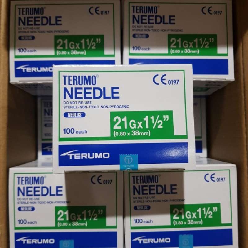 Jual Needle Terumo Needle Neolus 18g 20g 21g 22g 24g 26g 27g Terumo Di ...