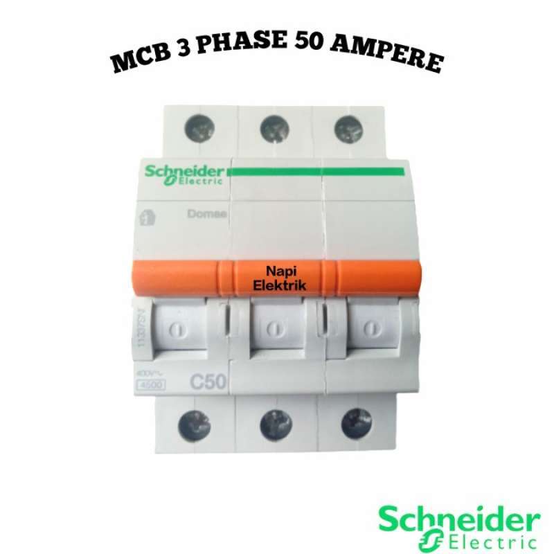 Jual MCB SCHNEIDER DOMAE 3P 50A / 3 PHASE 50 AMPERE di Seller TB Honey Makmur - Kalibata, Kota ...